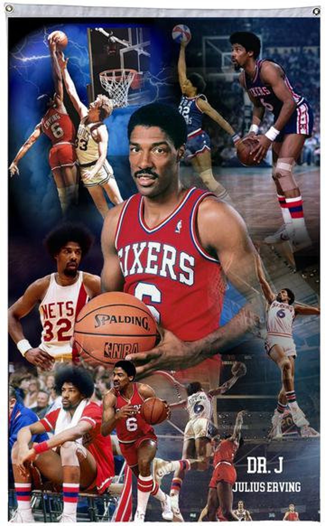 Dr. J. Basketball Legend Flag ,black History,black Power,african ...