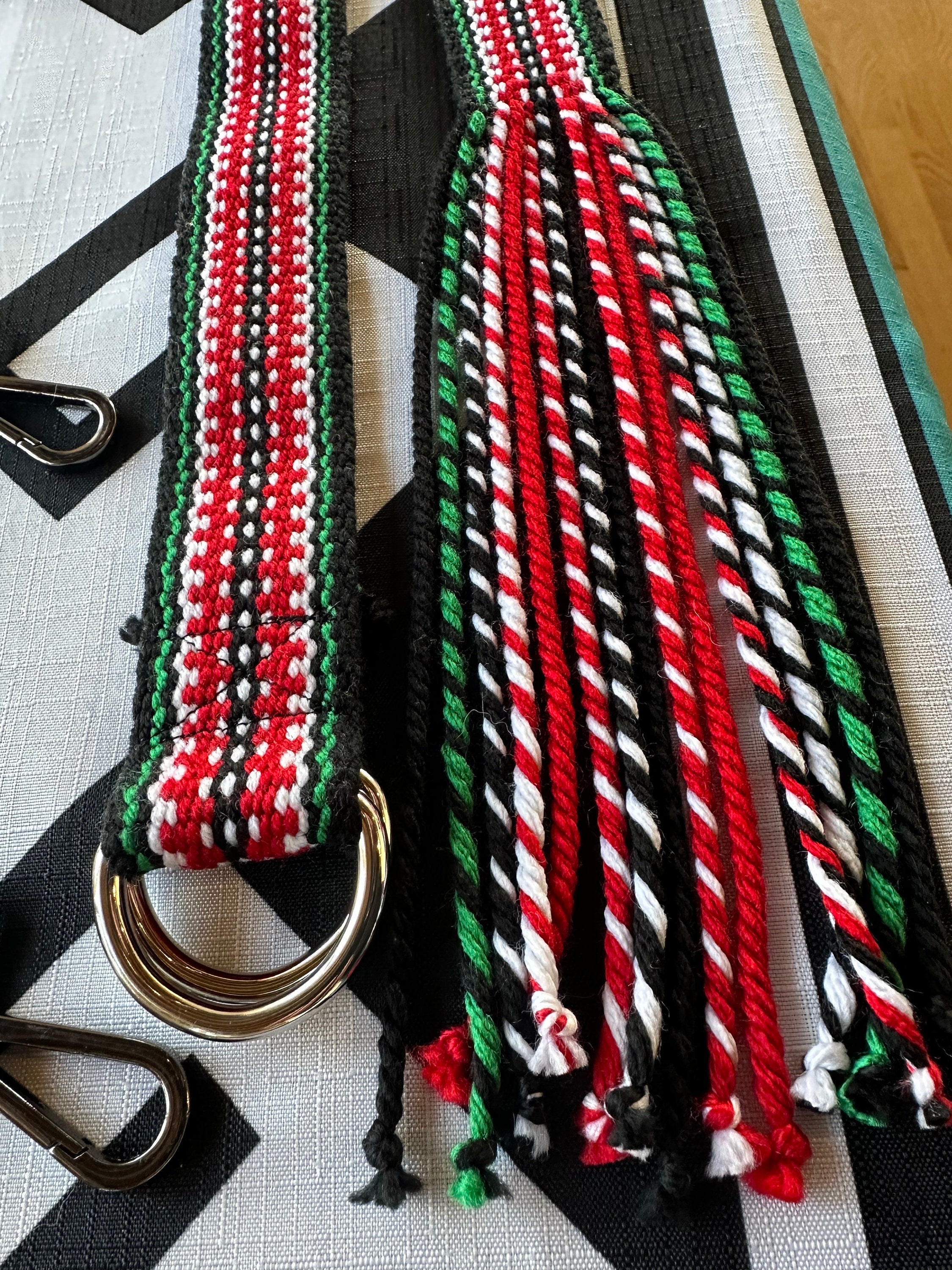 Handwoven Native American Adjustable Belt With Fringe - Etsy