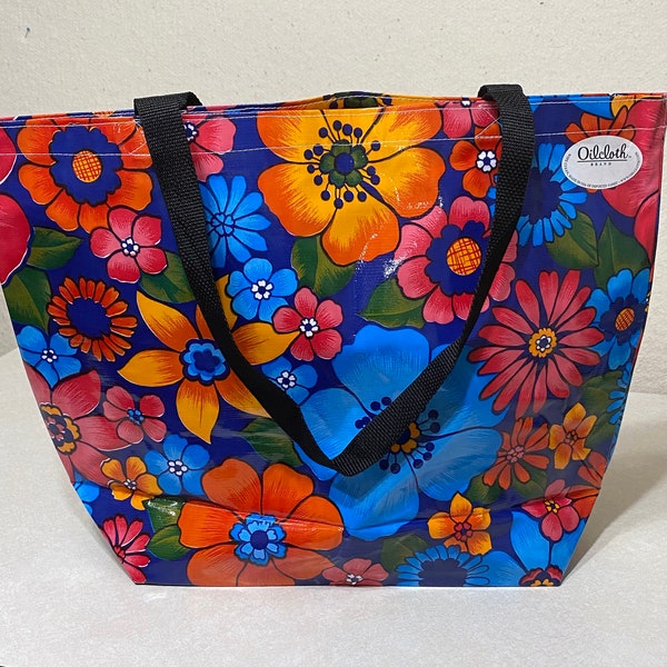 Oilcloth Tote Bag - Etsy