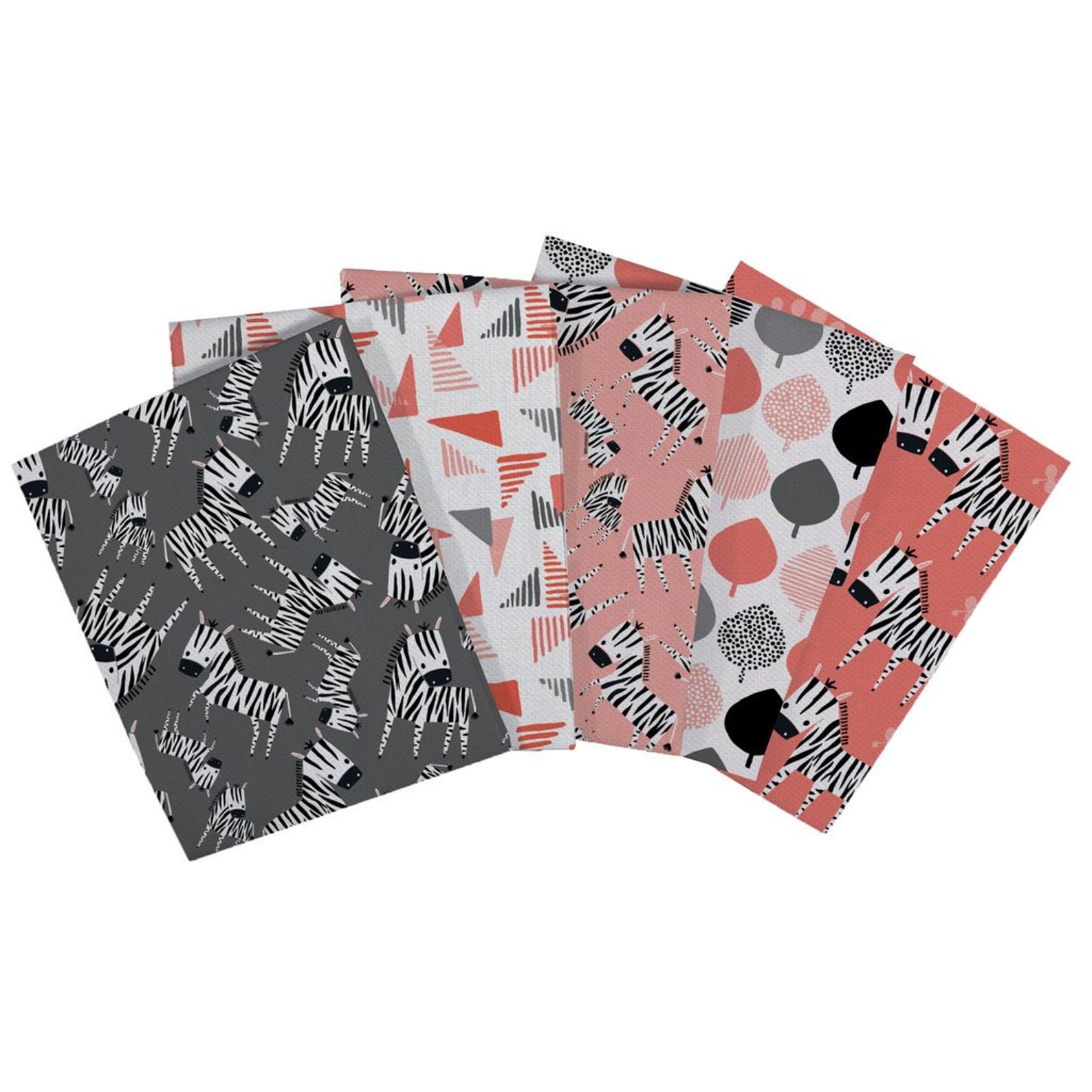 Emma & Mila Bundle Em Baby Zoo Stax Zebra Fat Quarter Kit - Etsy