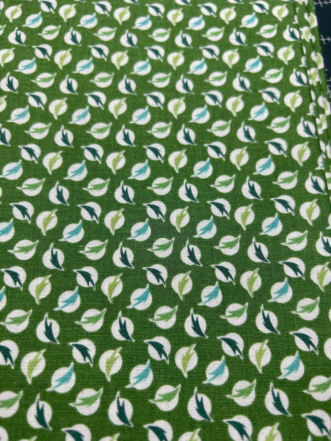 Flea Market, Green Leaf Fabric Priced by the HALF Yard, Riley Blake ...