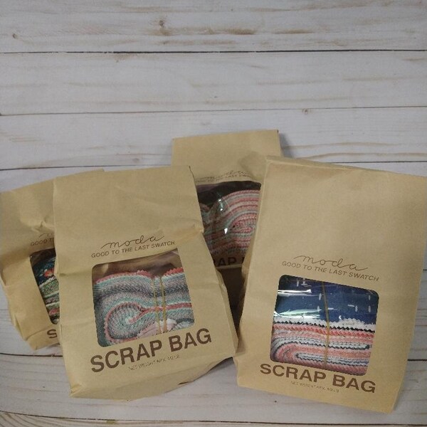 Fabric Scrap Bag - Etsy