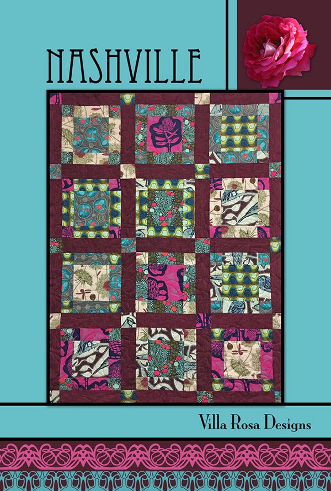 Nashville, Quilt Pattern, Fat Quarter Pattern, Villa Rosa Designs - Etsy