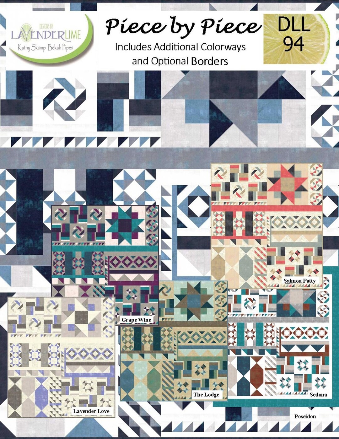 Piece by Piece Quilt Pattern Additional Colorways and - Etsy