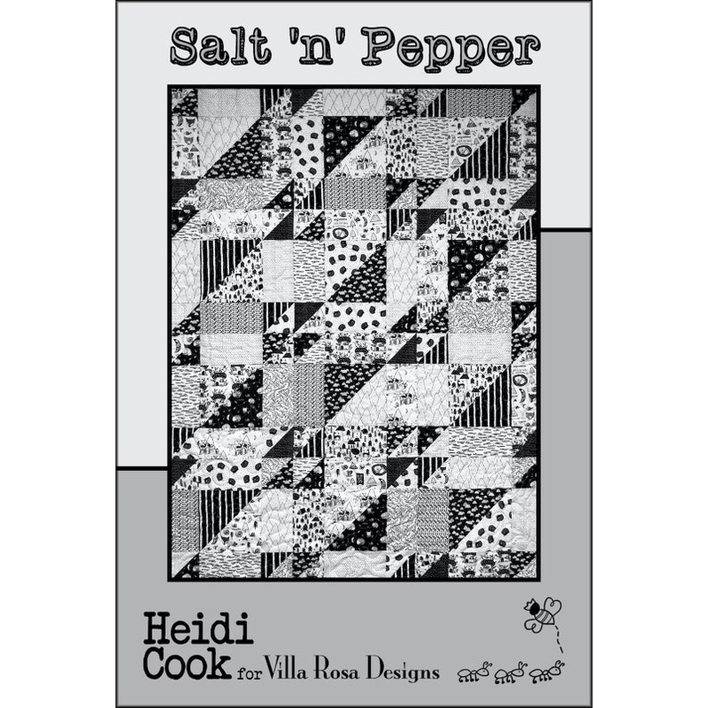Salt 'N' Pepper Quilt Pattern by Heidi Cook for Villa Rosa Designs - Etsy