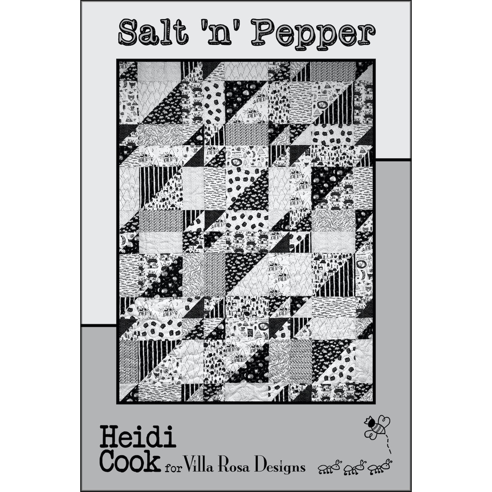 Salt 'N' Pepper Quilt Pattern by Heidi Cook for Villa Rosa Designs - Etsy