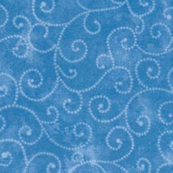 Blue Swirl Fabric - Etsy