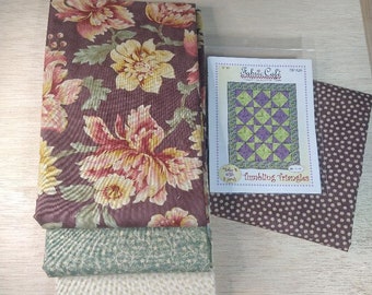 Frankie, 3.5 Yard Quilt Kit, 3 Yards of Coordinating Fabric 1/2 Yd ...