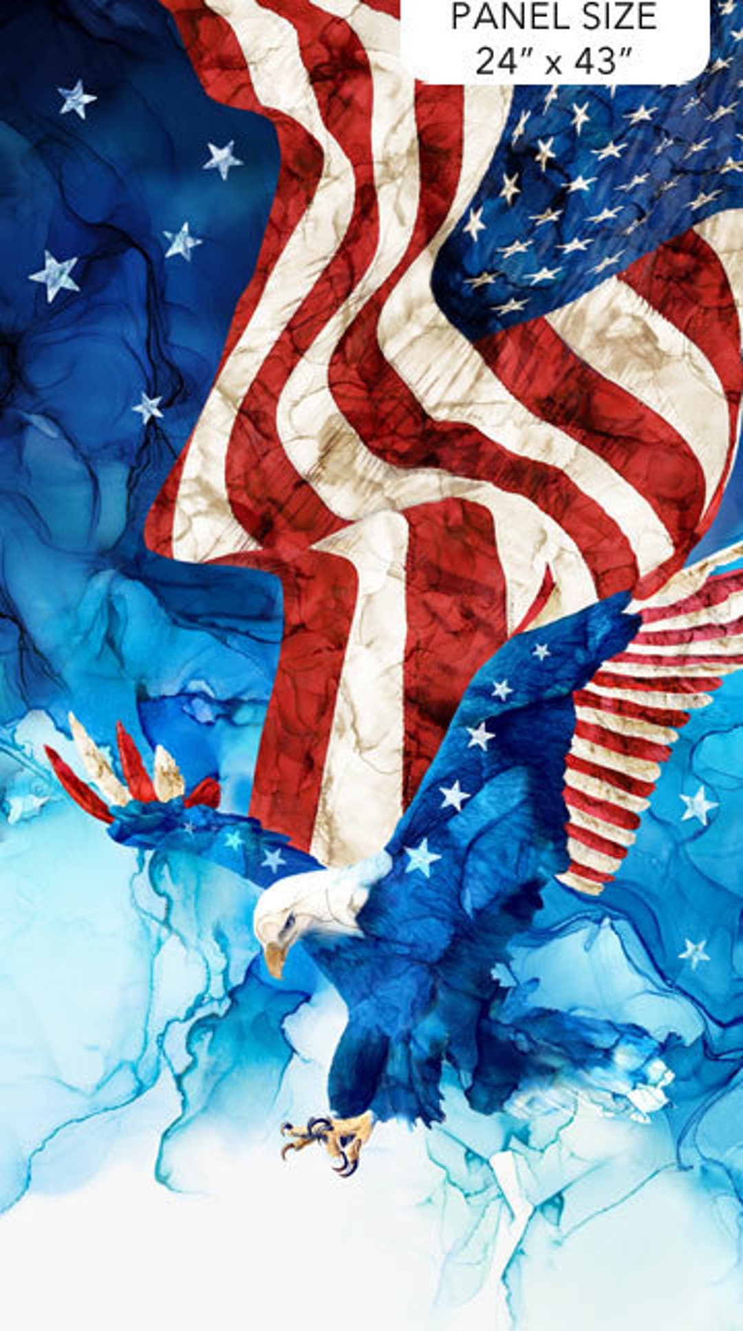 Patriot, Fabric Panel, Patriotic, Eagle, Quilt Panel, Northcott ...