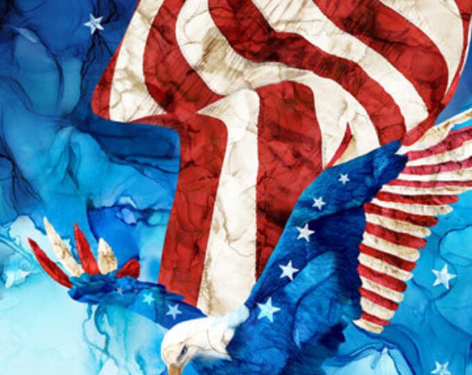 Patriot, Fabric Panel, Patriotic, Eagle, Quilt Panel, Northcott ...