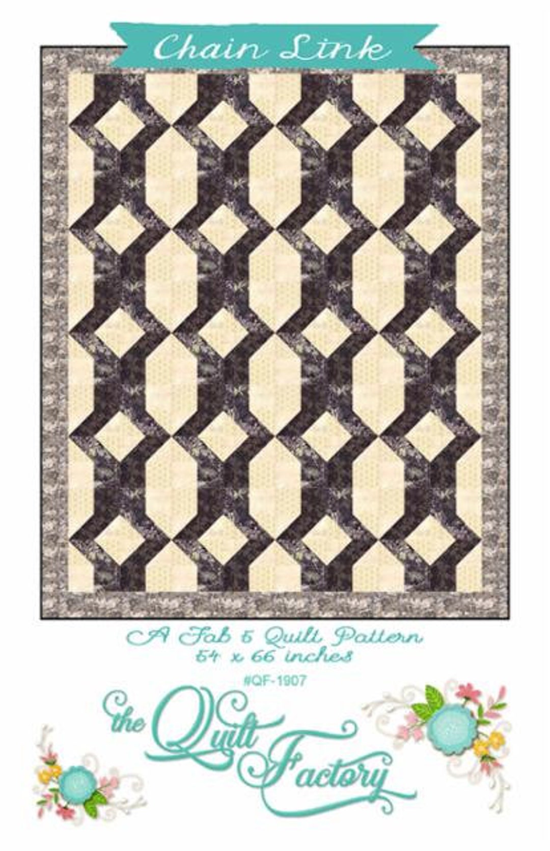 Chain Link A Fab 5 56x68 in Quilt Pattern the Quilt Factory - Etsy