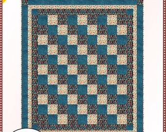 Tumbling Triangles Fabric Cafe Single 3 Yard Quilt Pattern - Etsy