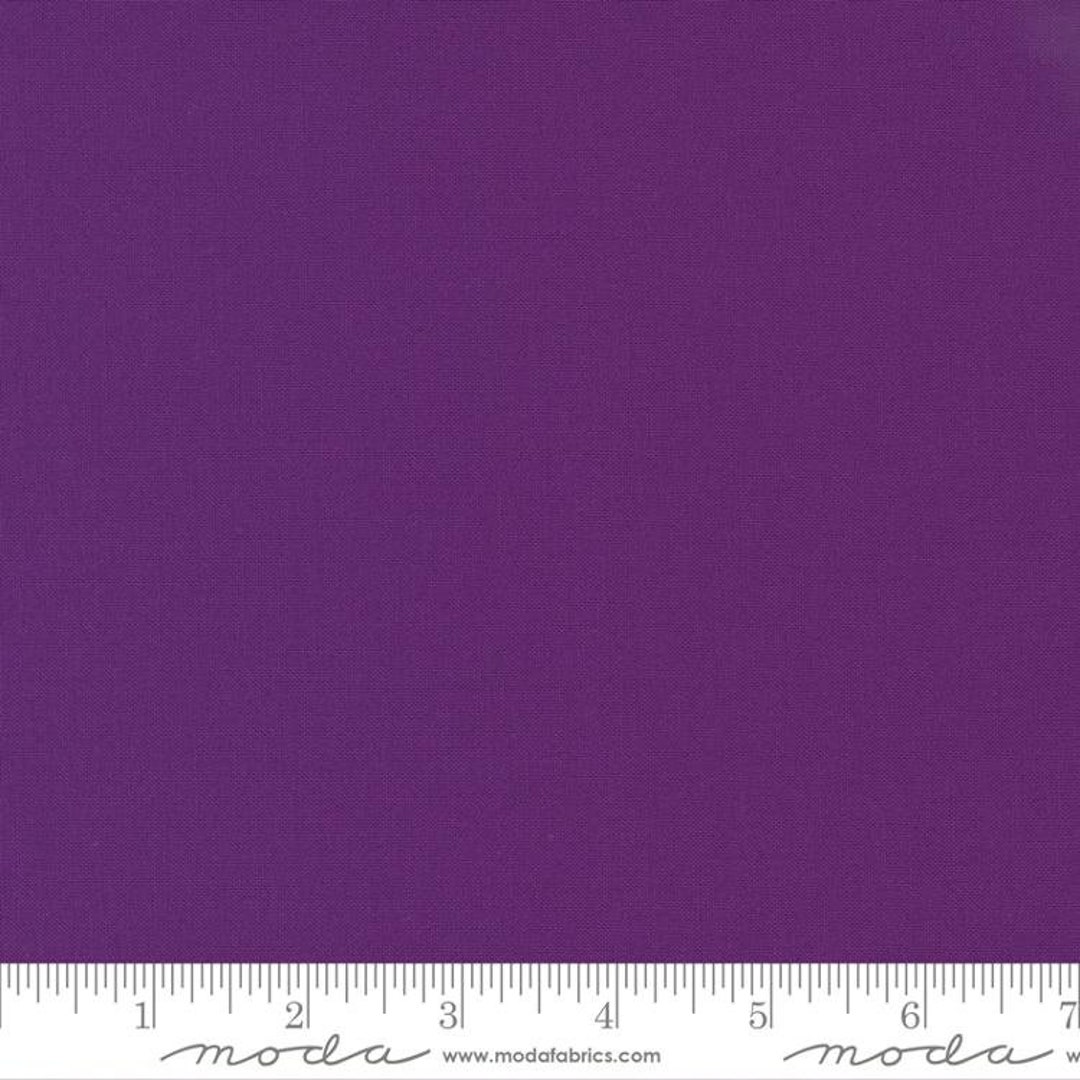 Bella Solids, Iris, Solid Purple, Fabric by the HALF Yard, Moda, 9900 ...
