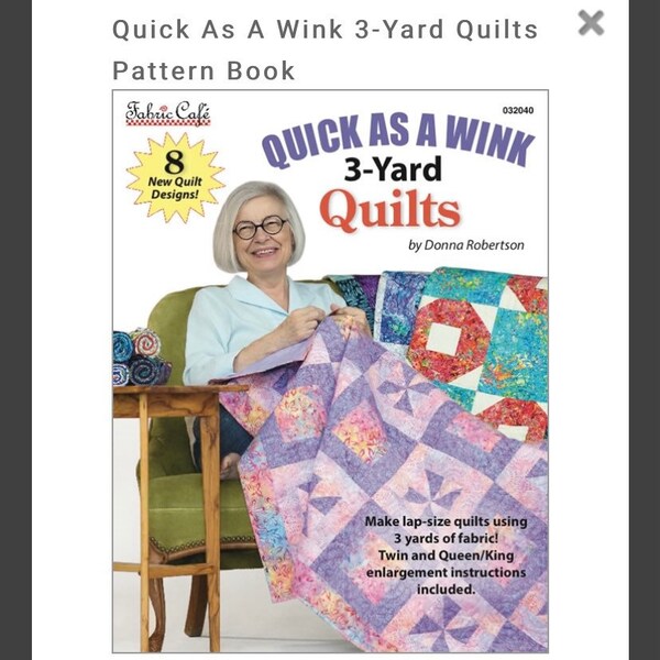 3 Yard Quilt Books - Etsy