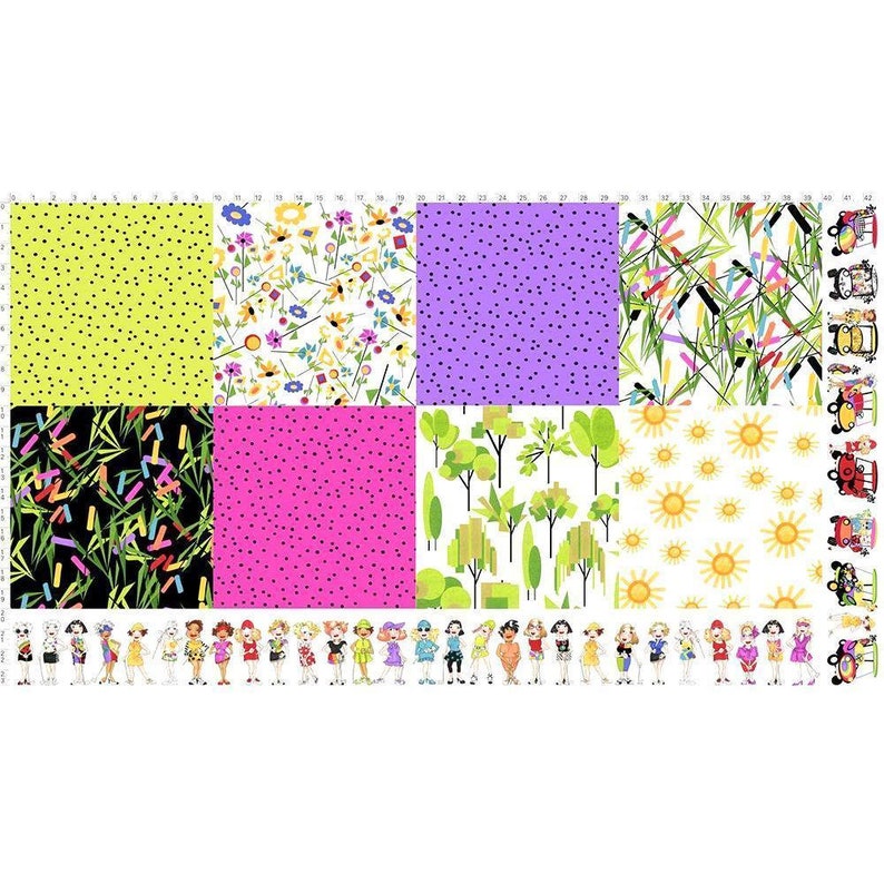 Golf Happy Patch Fabric Panel Loralie Designs - Etsy