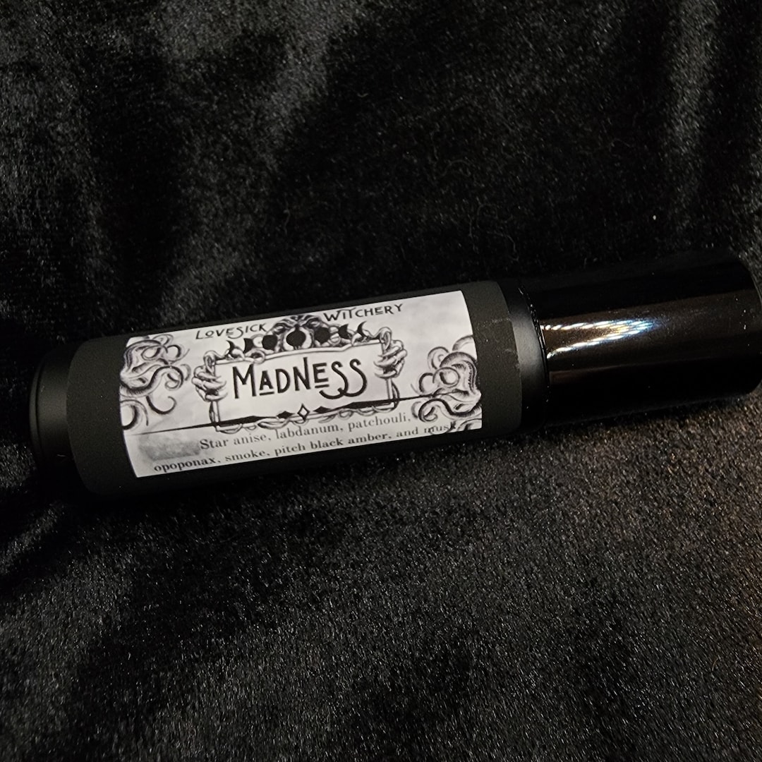 Madness Perfume - Labdanum, Patchouli, and Blackened Amber - Etsy