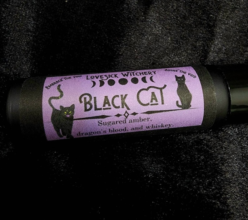 Black Cat Perfume Sugared Amber Dragon's Blood Whiskey - Etsy