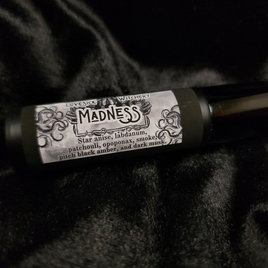 Madness Perfume - Labdanum, Patchouli, and Blackened Amber - Etsy
