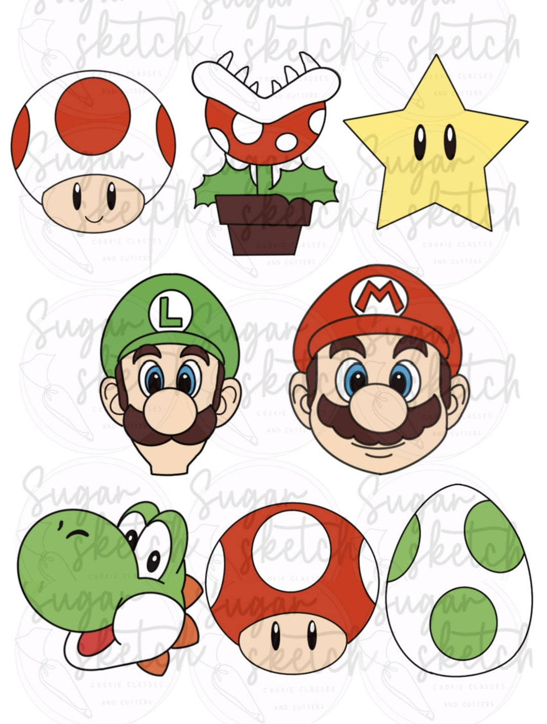3 Super Mario BUNDLE STL Files 3 Inches - Etsy