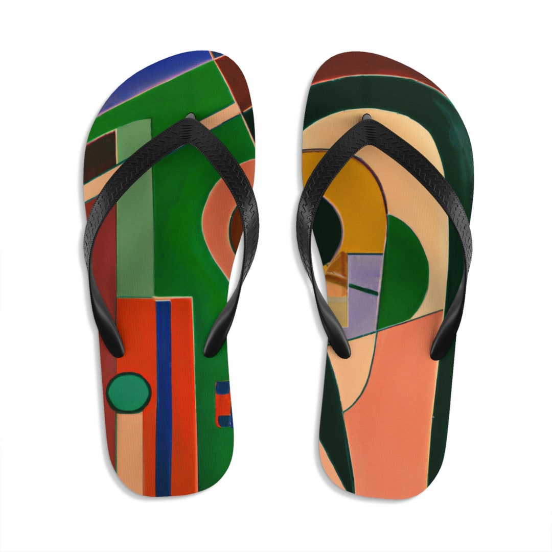 DESIGNER Flip Flops AI Based Beach Jenniferreiffarts - Etsy