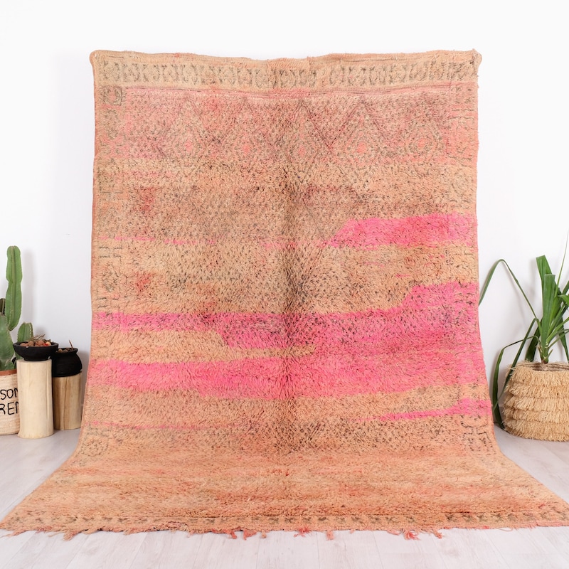 Pink Moroccan Rug - Etsy
