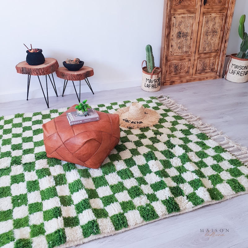Checkered Rug - Etsy