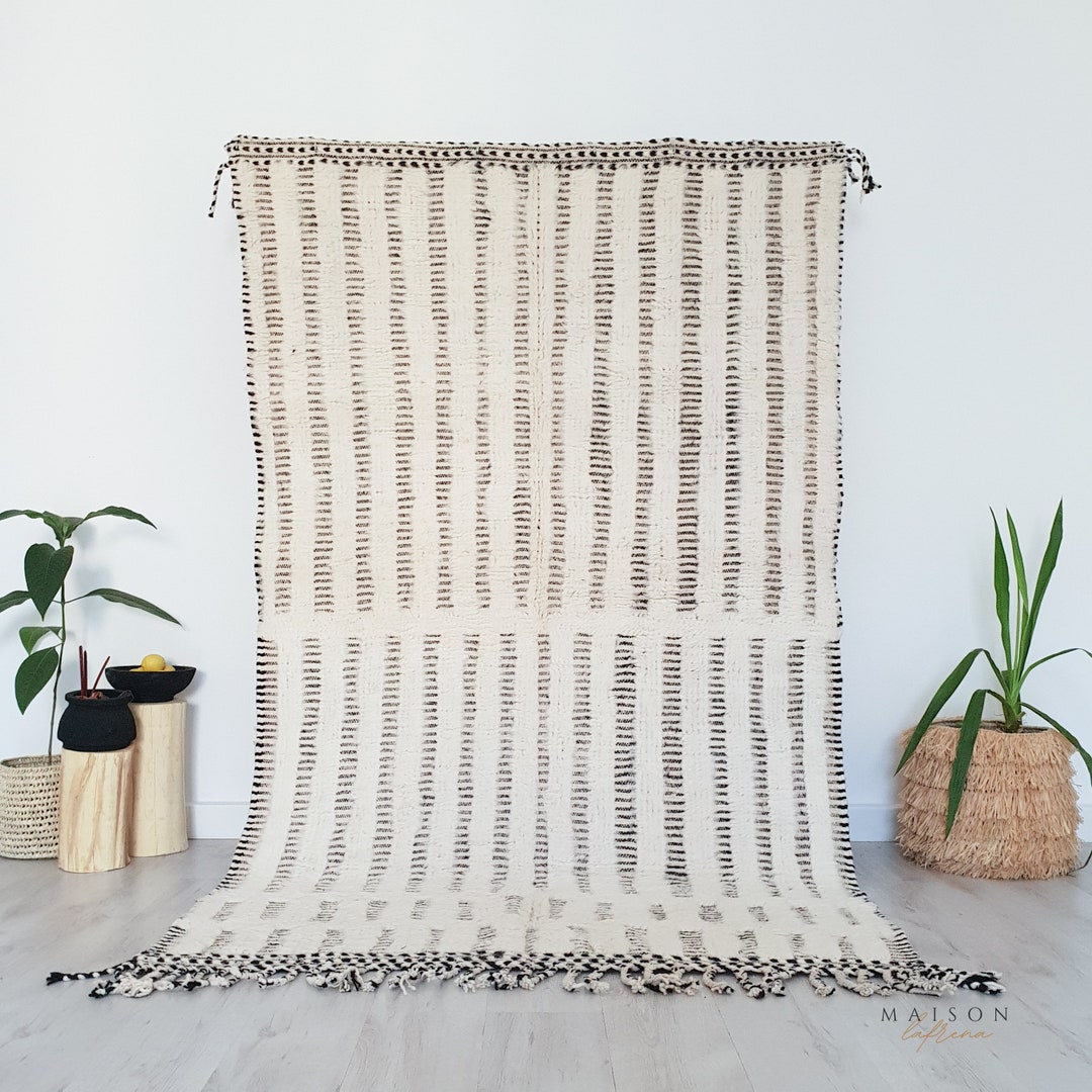 Authentic Moroccan Rug, Custom Beni Ourain Rug, Berber Carpet, Genuine ...