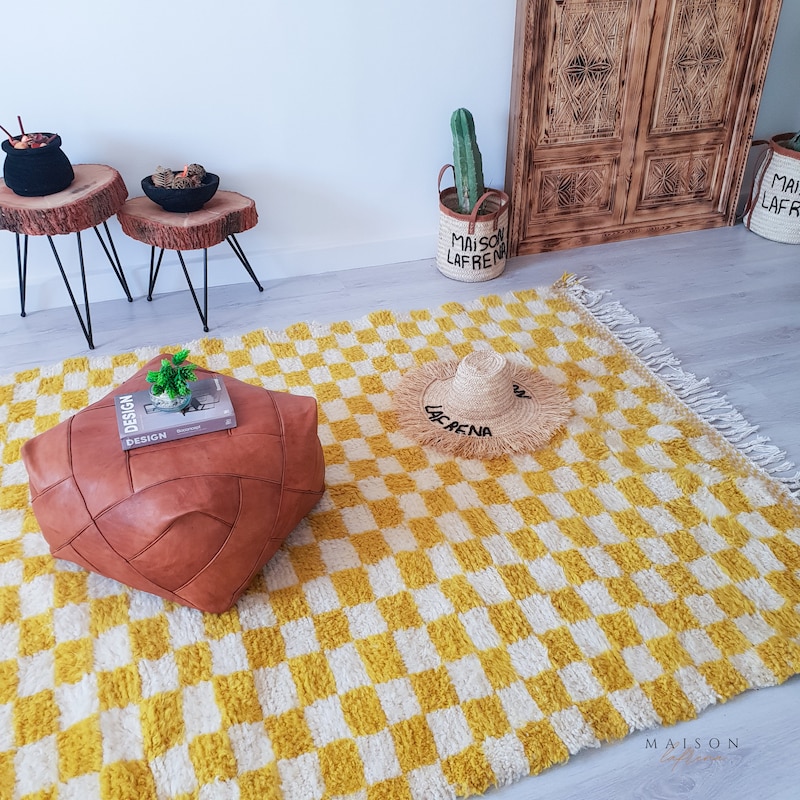 Checkered Rug - Etsy