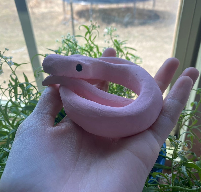 Cute Clay Snake for Potted Plants - Etsy