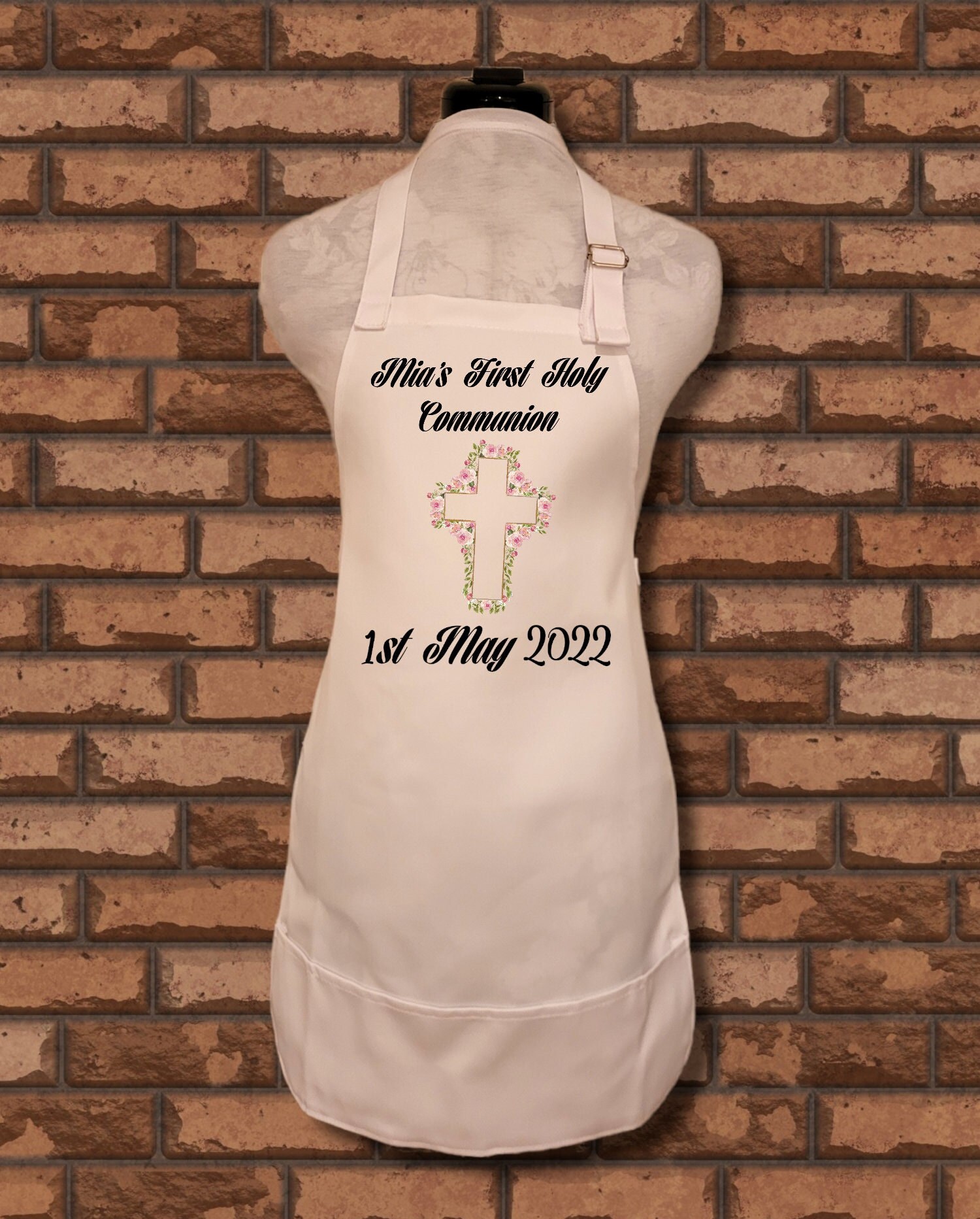 Flower Girl/ First Holy Communion Apron Personalised / Boy / Girl ...