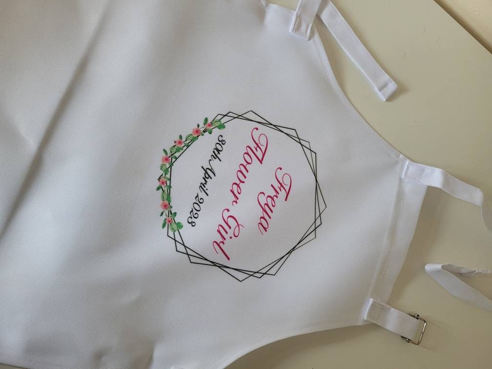 Flower Girl/ First Holy Communion Apron Personalised / Boy / Girl ...