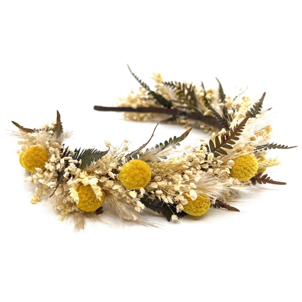 Yellow Flower Crown - Etsy