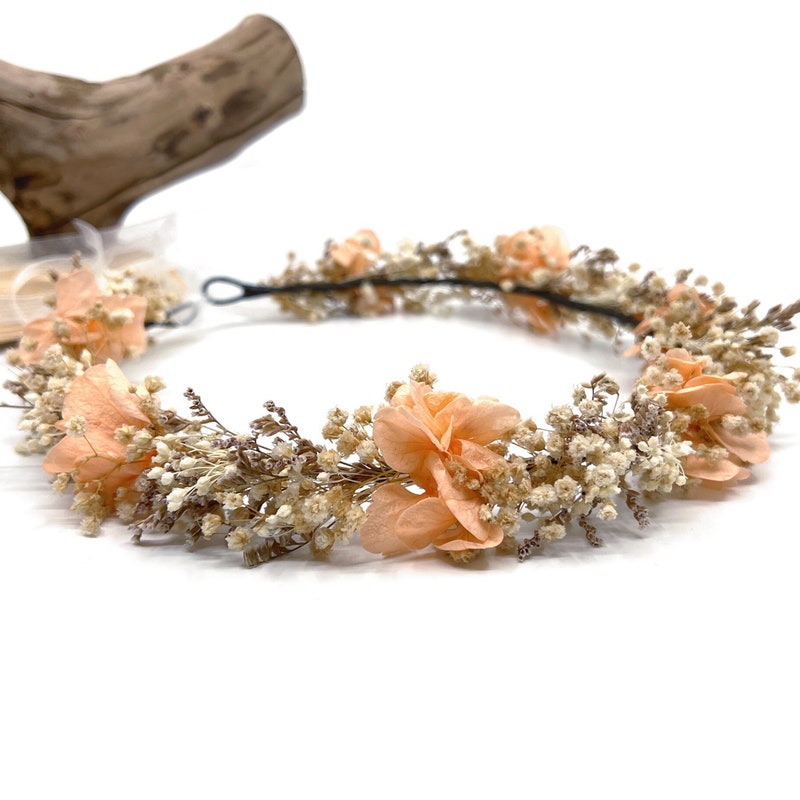 Peach Flower Crown - Etsy
