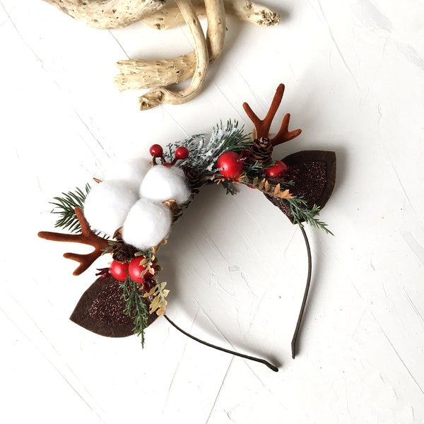 Deer Antler Headband - Etsy
