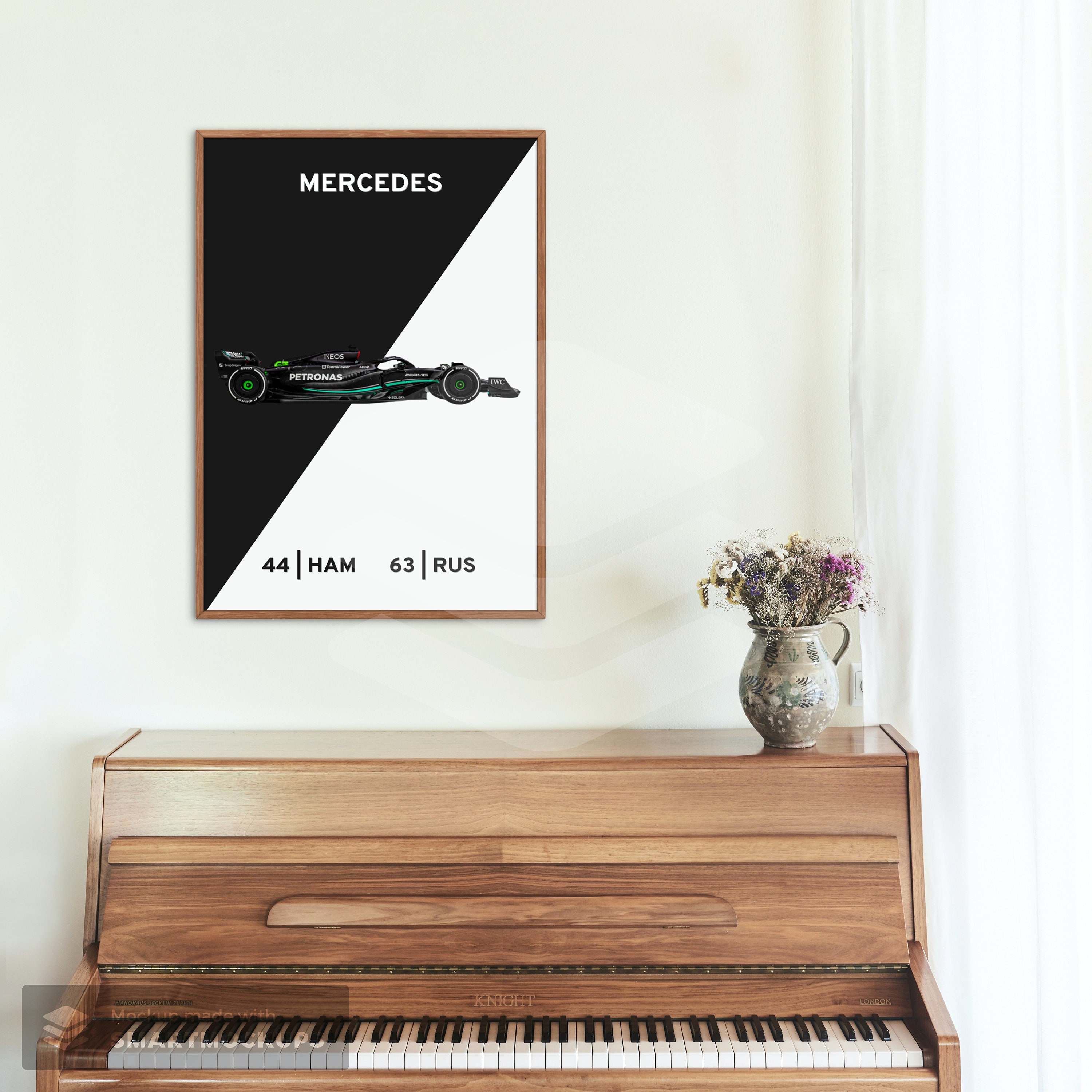 Mercedes F1 2023 Poster - INSTANT DOWNLOAD - Etsy