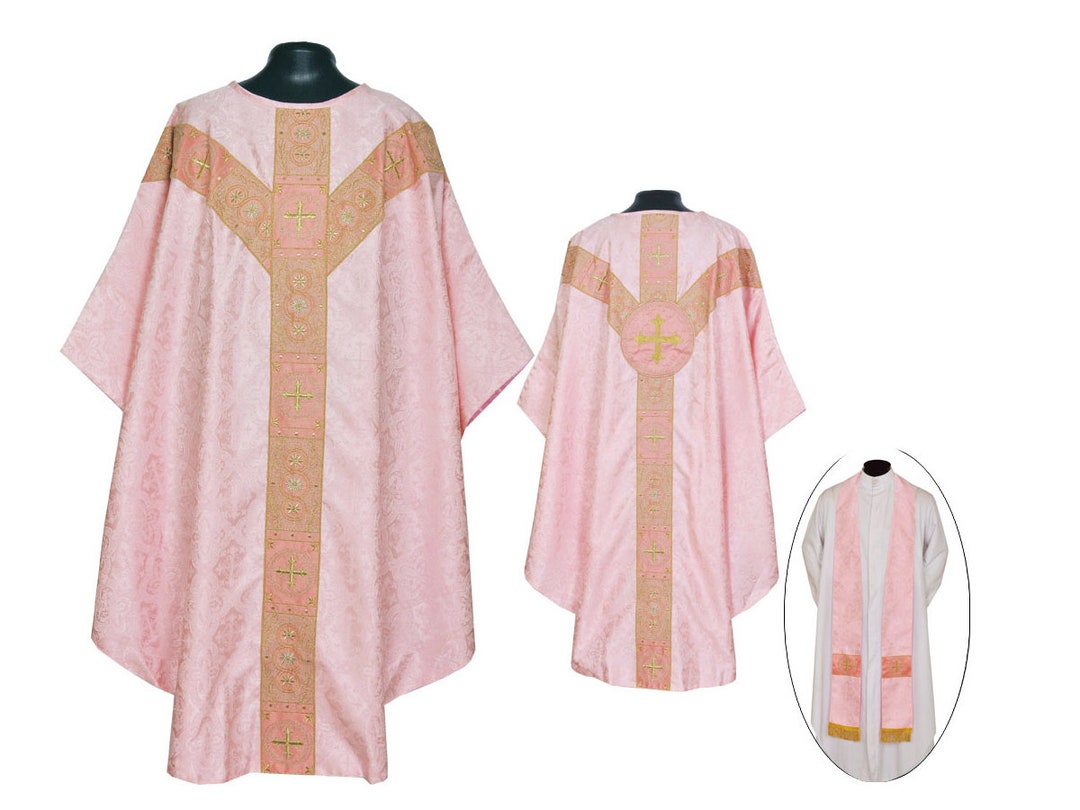 Pastor Priest St. Andrews Chasuble Gothic Vestment & Stole Set - Etsy