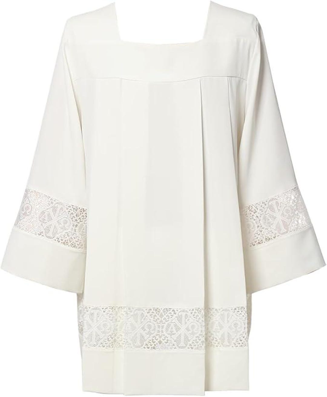 Clergy Vestment Set White Surplice With Pleated Lace Size Xtra Large - Etsy