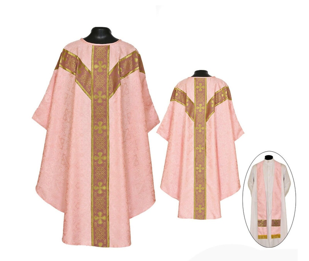 Pastor Priest St. Andrews Chasuble Gothic Vestment & Stole Set - Etsy