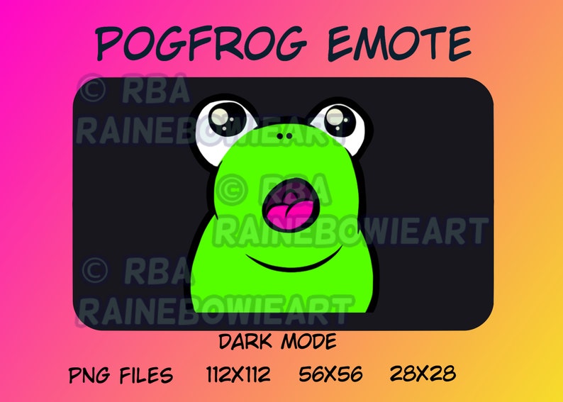 Pog Frog Emote Pogchamp Emotes Twitch and Discord Emotes - Etsy