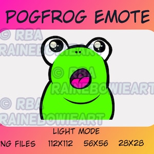 Pog Frog Emote Pogchamp Emotes Twitch and Discord Emotes - Etsy Australia