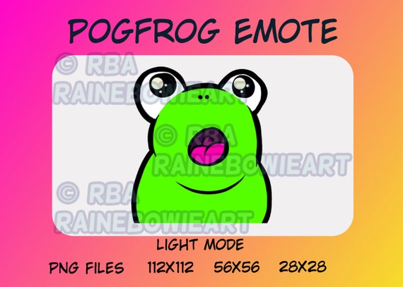 Pog Frog Emote Pogchamp Emotes Twitch and Discord Emotes - Etsy