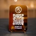 Gold Illuminated QR Code Sign, Media Sign, Acrylic Social Media Sign ...