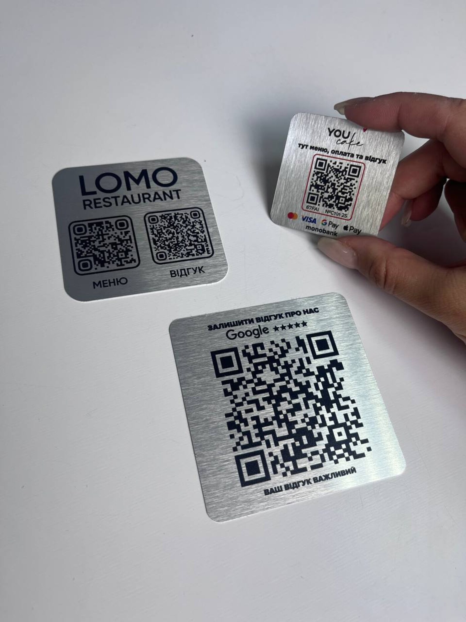 Aluminum QR Code Sign With Uv-printing, Social Media Sign, Business ...