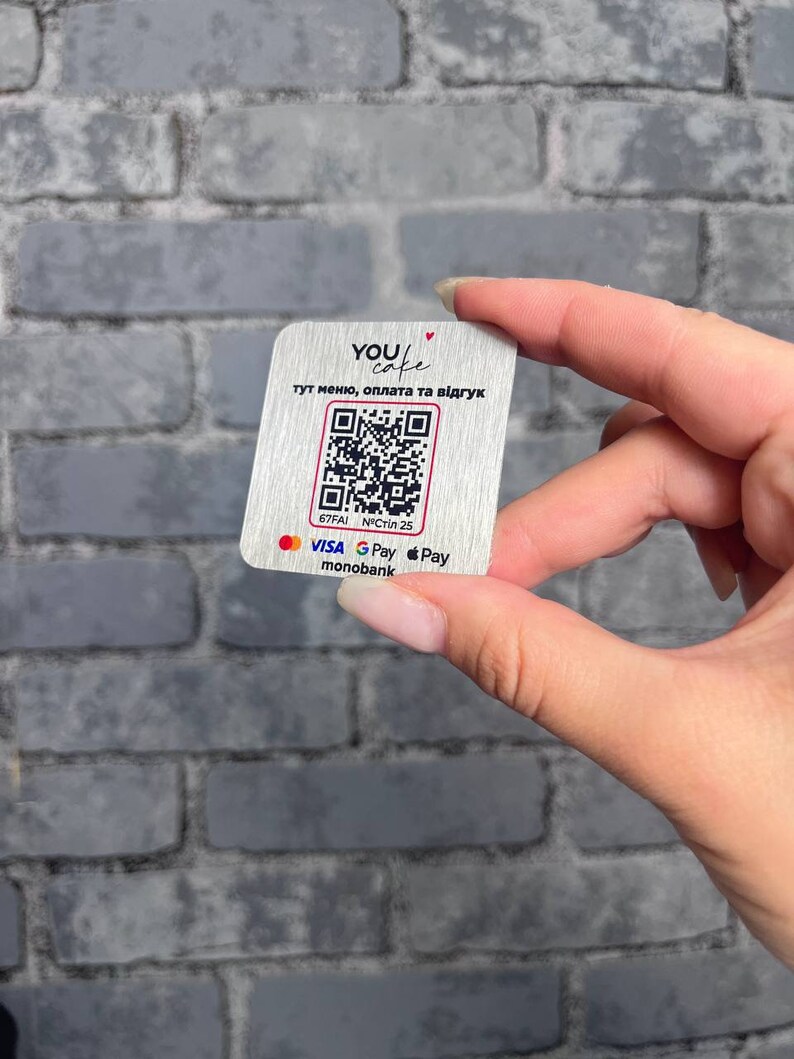 Aluminum QR Code Sign With Uv-printing, Social Media Sign, Business ...