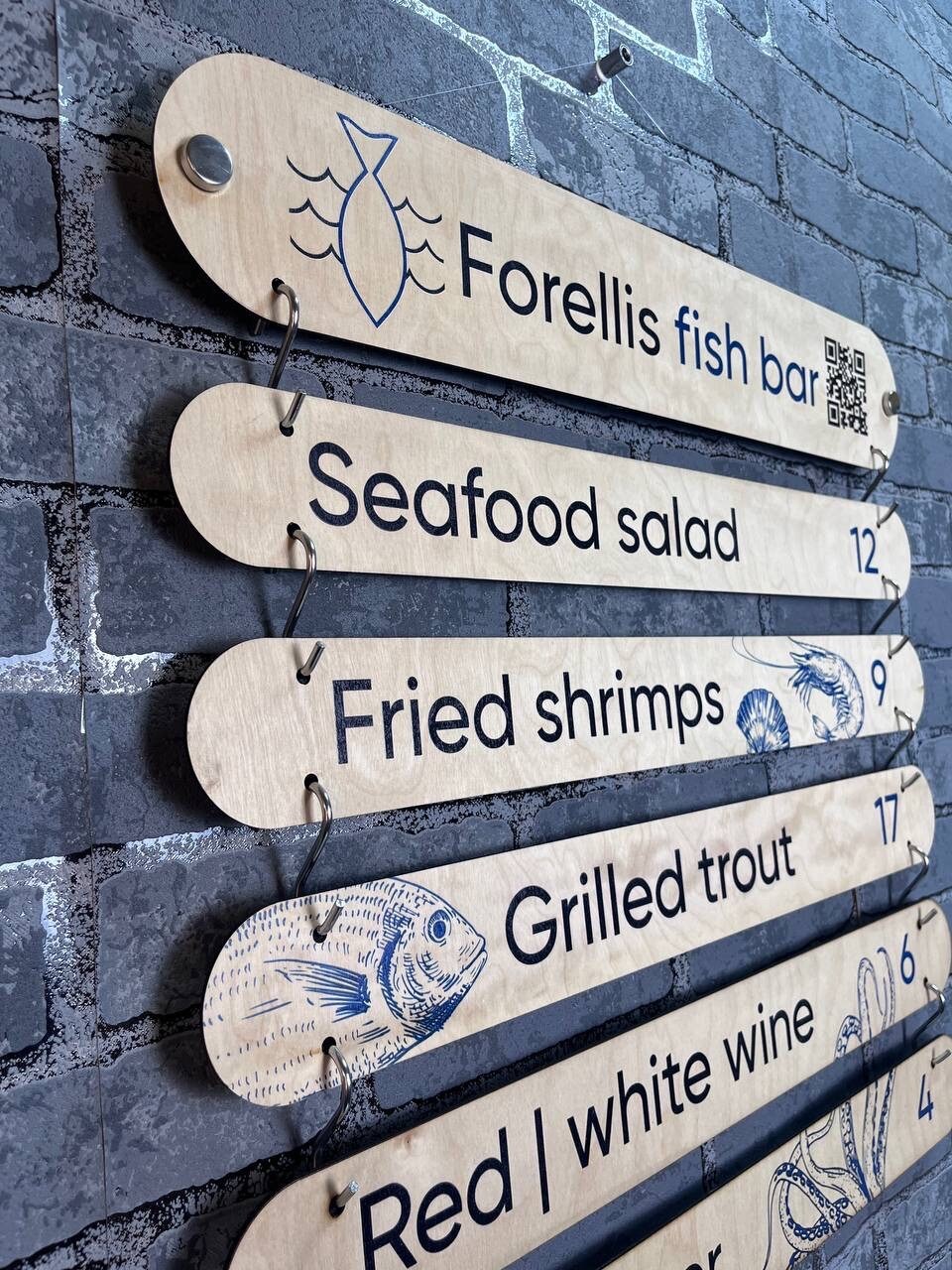 Wood Menu Board, Letter Menu Board, Hanging Cafe Menu, Acrylic Menu ...