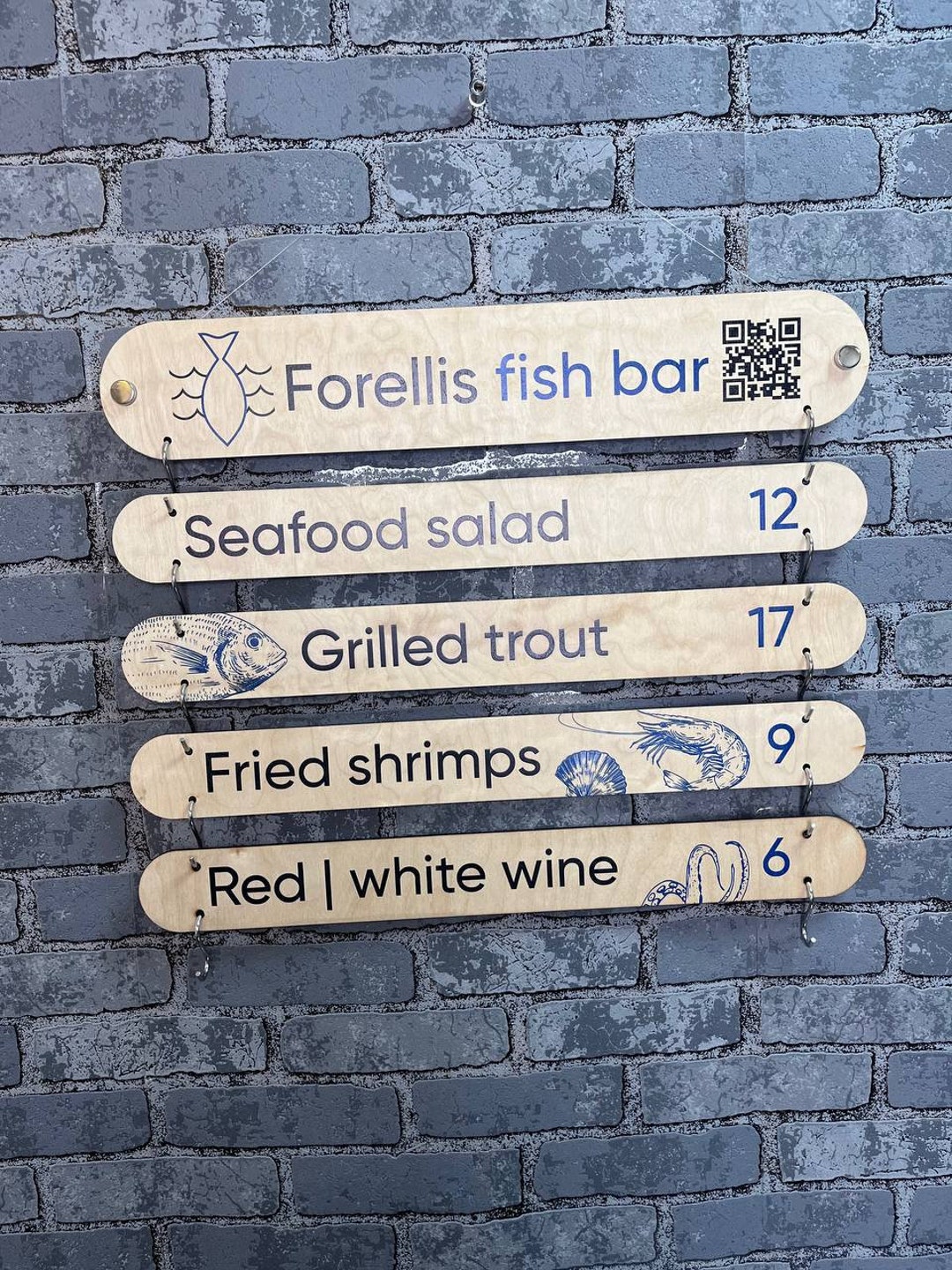 Wood Menu Board, Letter Menu Board, Hanging Cafe Menu, Acrylic Menu ...