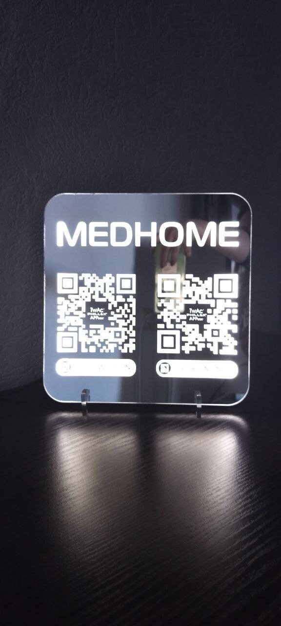 Illuminated QR Code Sign, Social Media Sign, Acrylic Social Media Sign ...