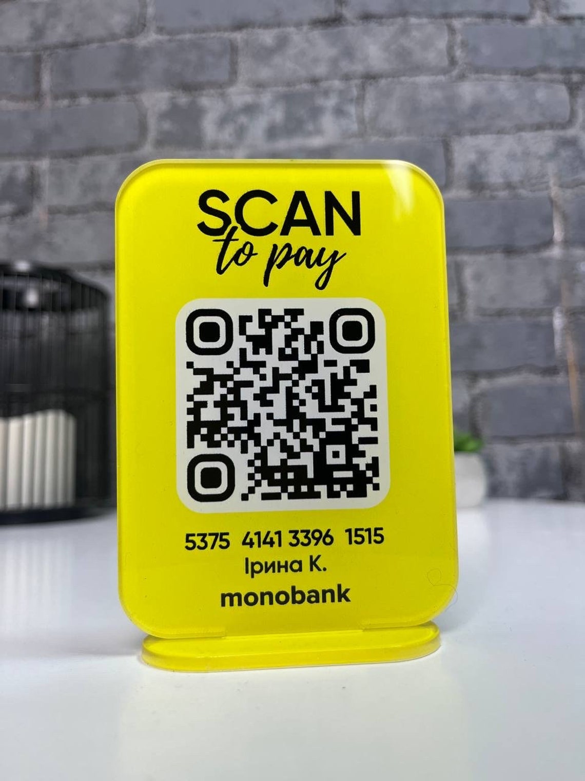 Acrylic Social Media Sign, Custom Social Media Sign, QR Code Sign ...