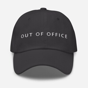 Out of Office, Out of Office Hat, Out of Office Cap, Vacation Hat ...