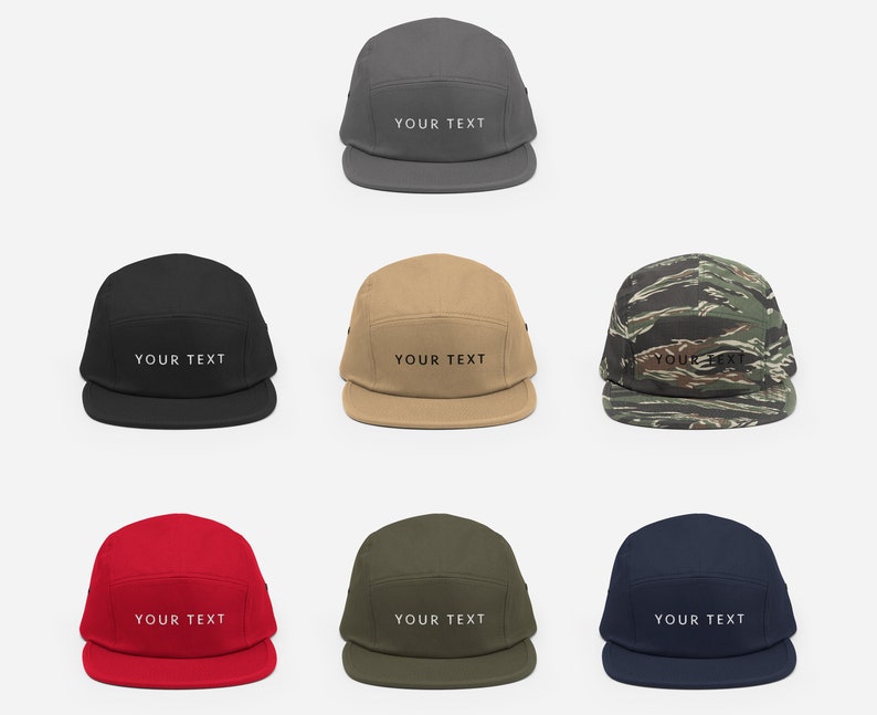 Custom 5 Panel Hat Custom 5 Panel Cap Custom Five Panel Hat - Etsy